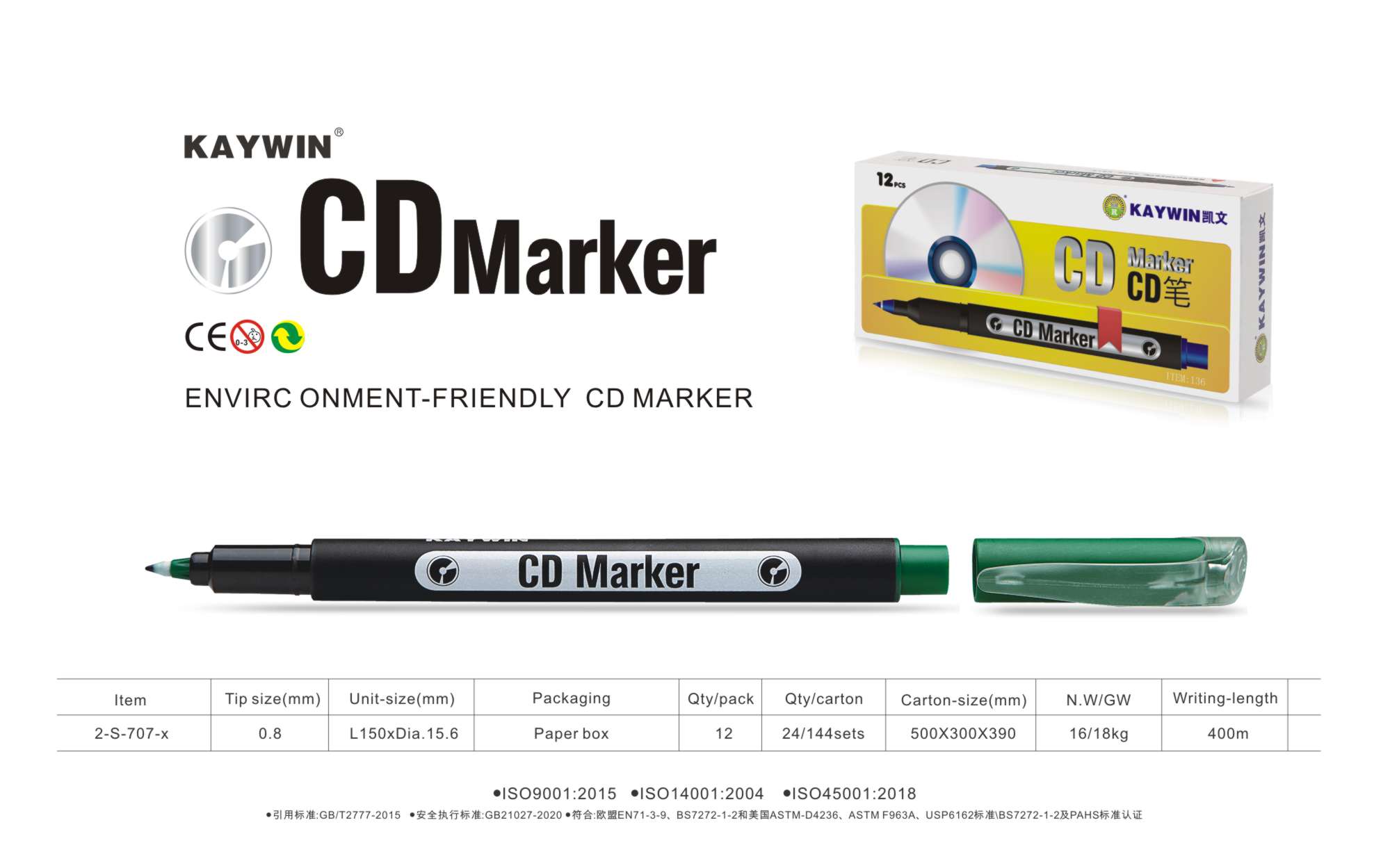 Manufacturer, Wholesale of #2-S-707-x CD Marker