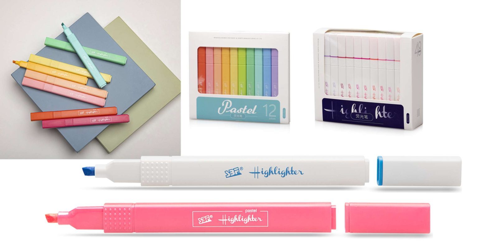 Los mejores resaltadores en colores pastel para estudiantes | Kaywin ...