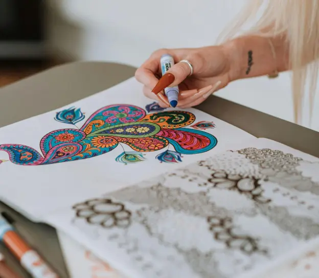 5 Coloring Book Markers: Vibrant Ink, Zero Bleed | Kaywin